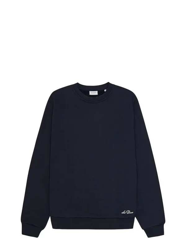 LES DEUX Crewneck Sweatshirt With Ribbed Cuffs And Hem - Navy