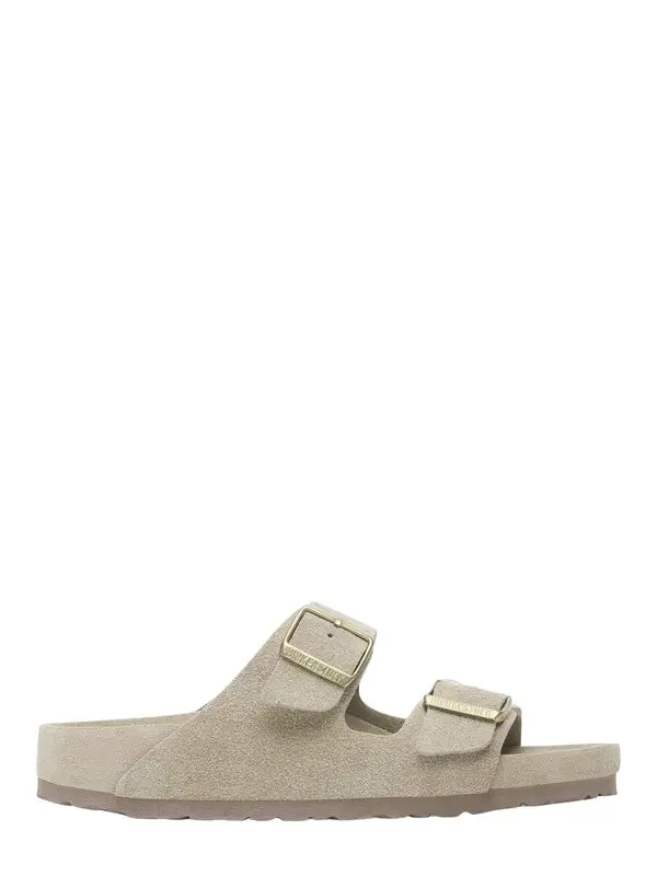 BIRKENSTOCK Lightweight Natural Leather Buckled Sandals - Beige