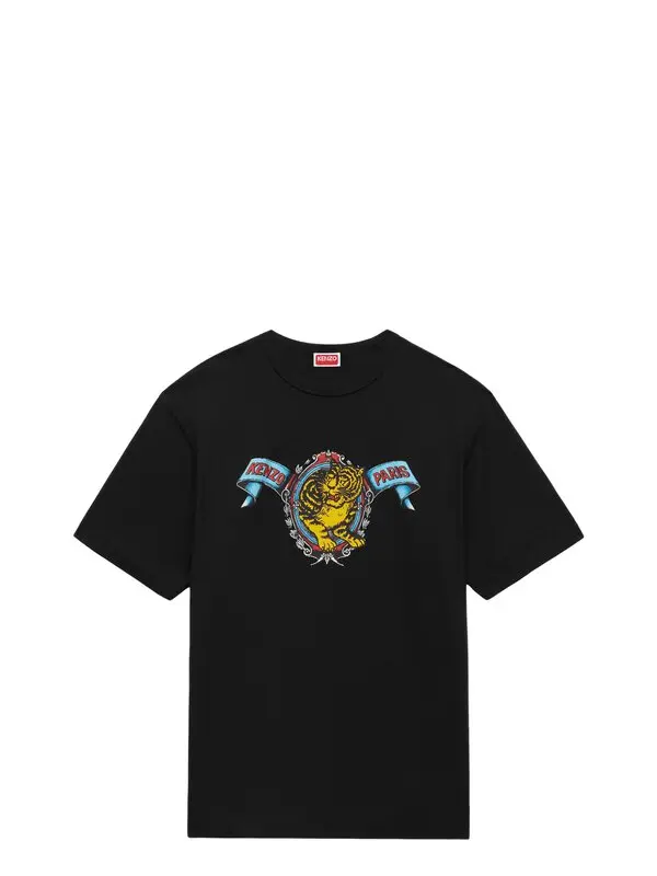 Kenzo Tiger Print Crewneck Sweatshirt - Nero