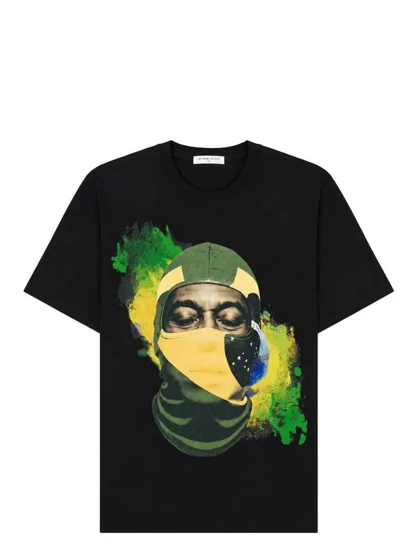 IH NOM UH NIT 100% Cotton Logo T-shirt Made In Italy - Black