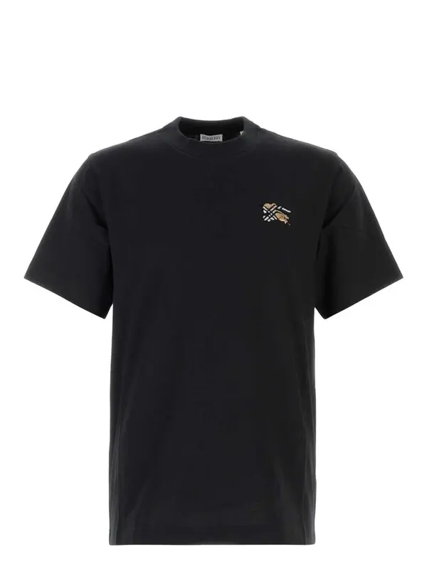 Burberry Cotton Crewneck T-shirt - Black