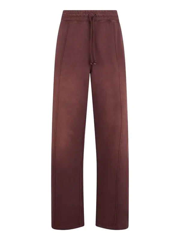 GOLDEN GOOSE Loose Sports Pants For - Burgundy