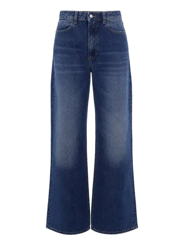 ICON DENIM LOS ANGELES High-rise Wide-leg Jeans - Afterdark