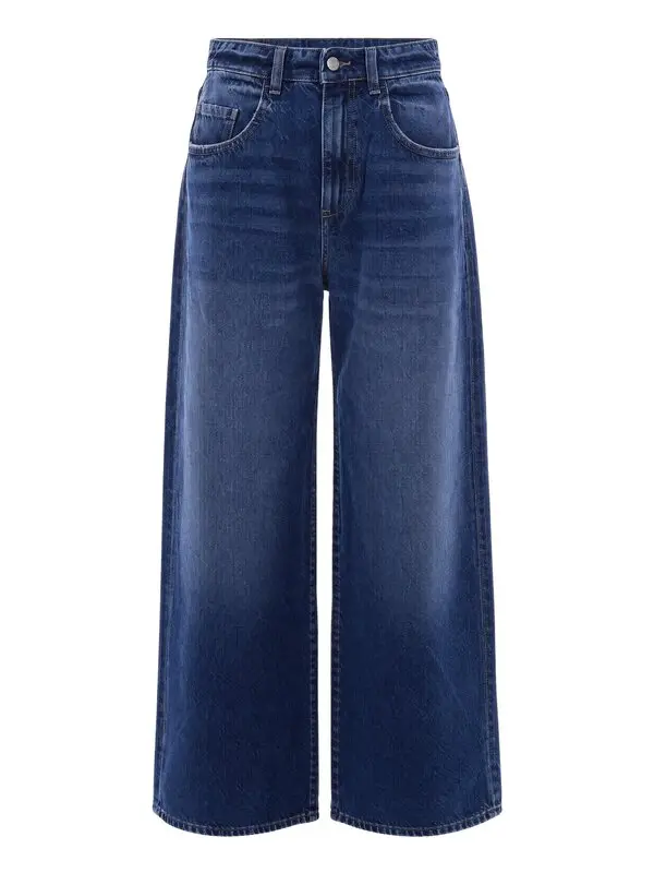 ICON DENIM LOS ANGELES High-rise Wide-leg Jeans - Eclipse