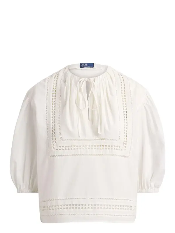 Ralph Lauren Classic Cotton Embroidered Shirt - White