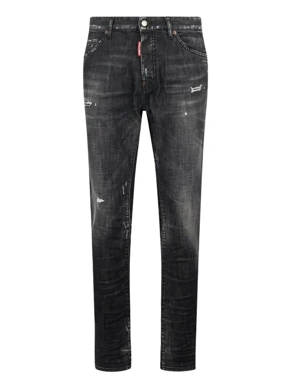Dsquared2 Fog Wash Teddy Jeans - Black