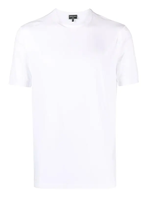 Giorgio Armani S Viscose-elastane Polo Shirt - White