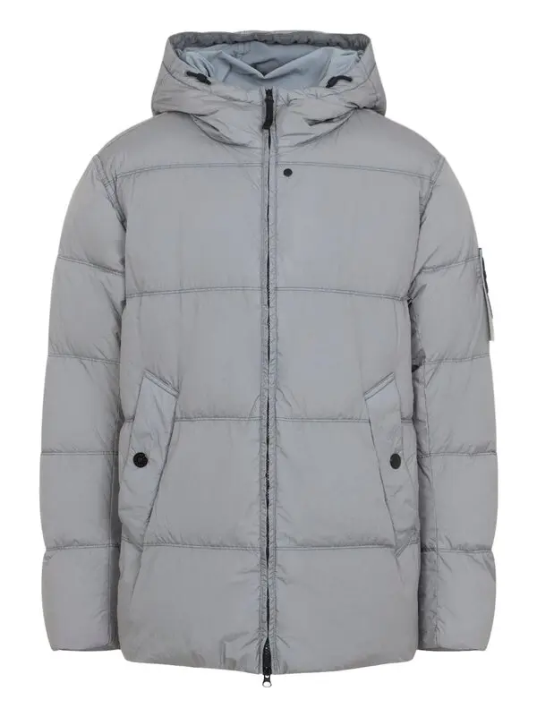 Stone Island Polyamide Down-fill Hooded Jacket - Grey