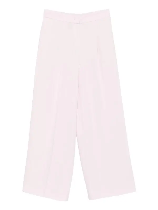 BOSS BLACK Linen Blend Trousers - Pink