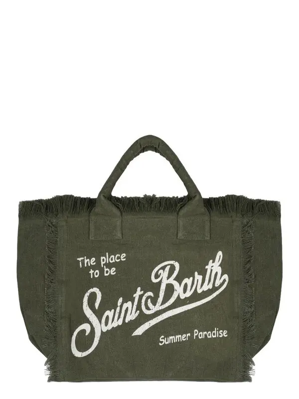MC2 SAINT BARTH Linen Handbag - Green
