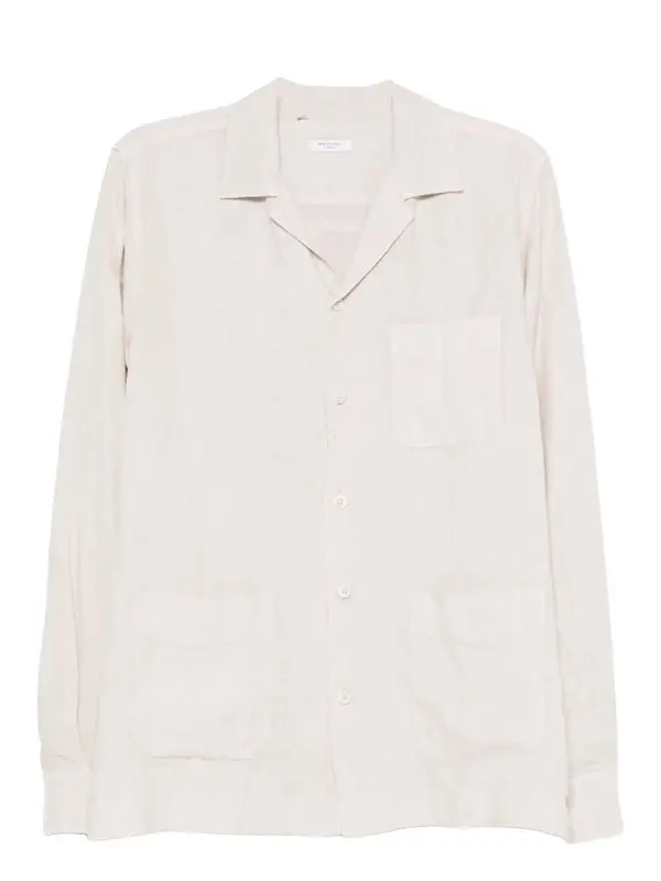 Boglioli Classic Casual Button-up Shirt - Ivory
