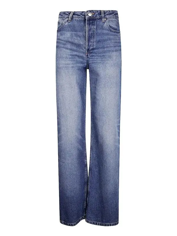 A.p.c. High-waisted Cotton Jeans - Blu