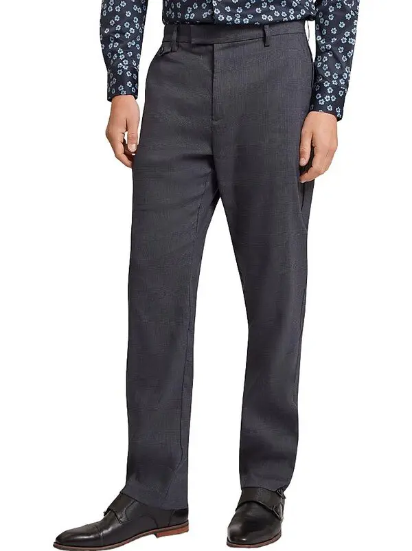 Ted Baker London Ignatz Prince Of Wales Trousers - Navy