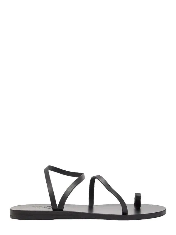 ANCIENT GREEK SANDALS Eleftheria Leather Sandals - Black