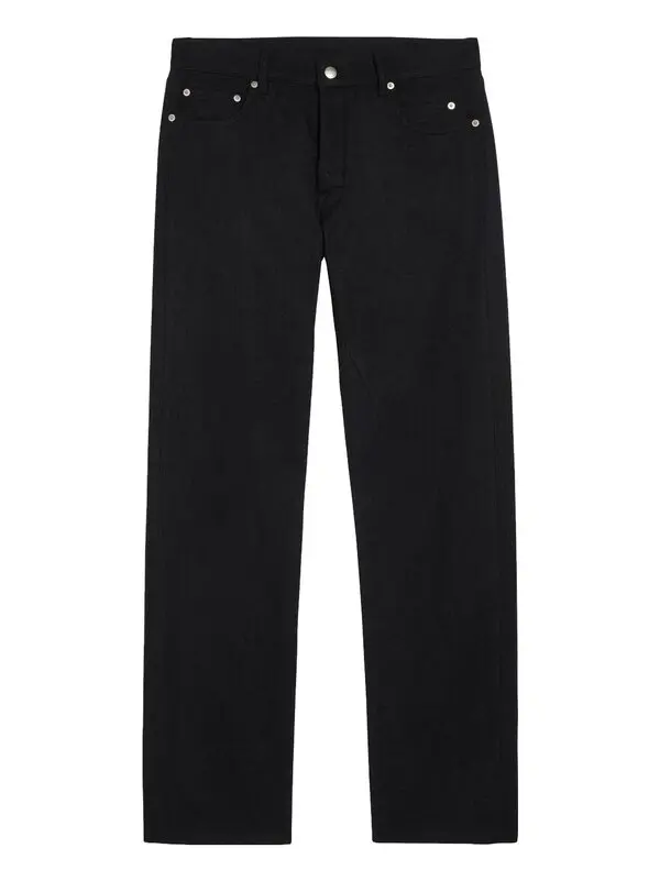 Rick Owens Kurdt Cotton And Wool-blend Jeans - Black