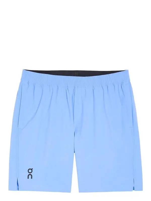 On Focus Logo Shell Shorts - Blue