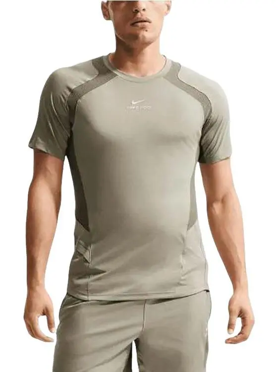 Nike Pro Dri-fit Adv T-shirt - Light Army/medium Olive/light Liquid Lime