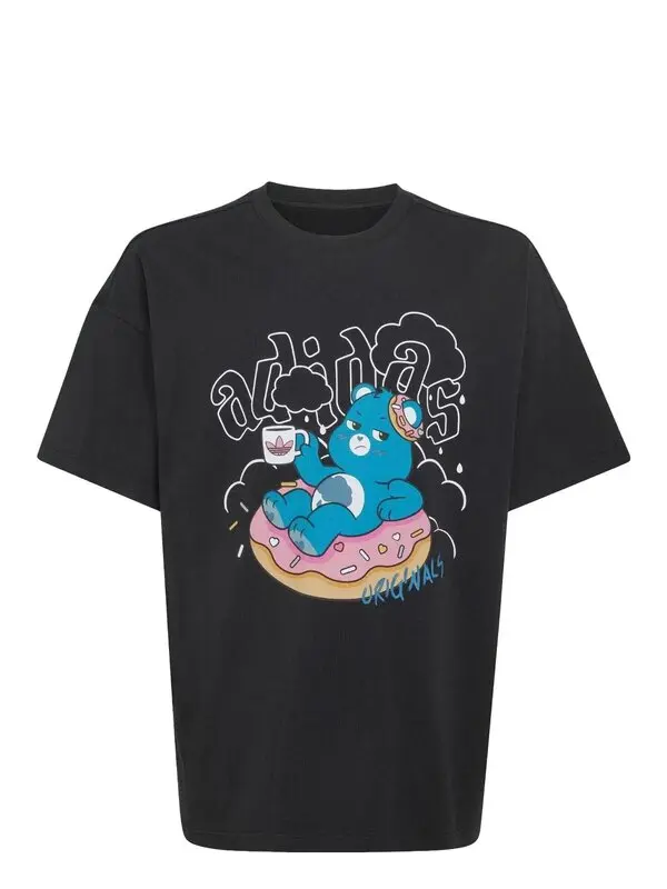 Adidas X Care Bears Slim 3 Stripes T-shirt Asia Sizing - Black