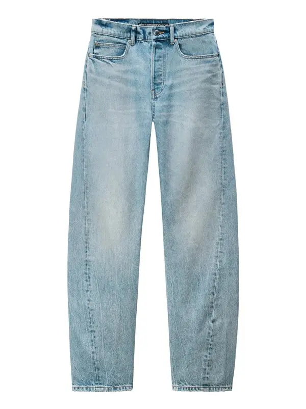 Alexander Wang Mid-waisted Wide-leg Jeans - Faded Blue