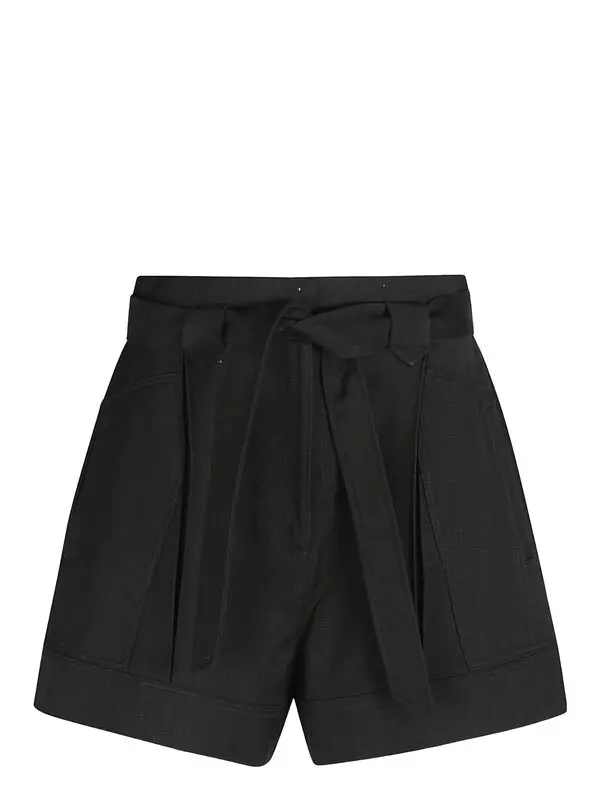 IRO PARIS Belted Shorts - Black