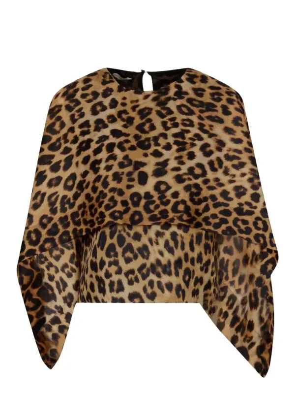 Alberta Ferretti Sleeveless Animal Print Top - Animal Pattern