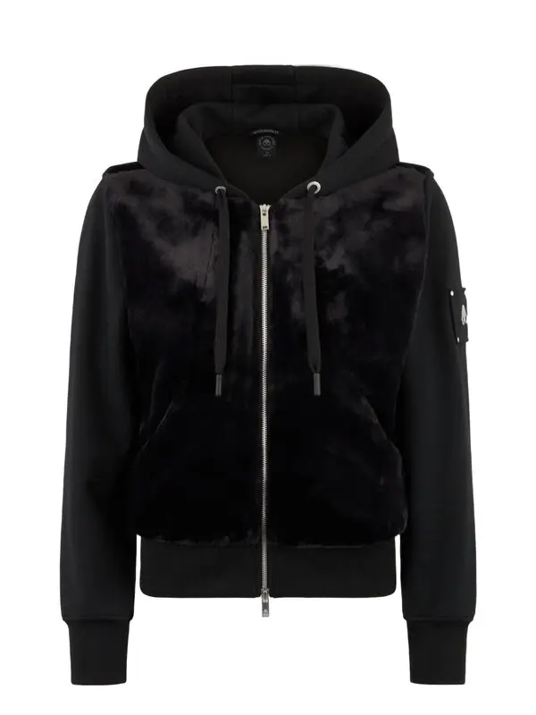 Moose Knuckles Rosylyn Zip Up Hoodie - Black