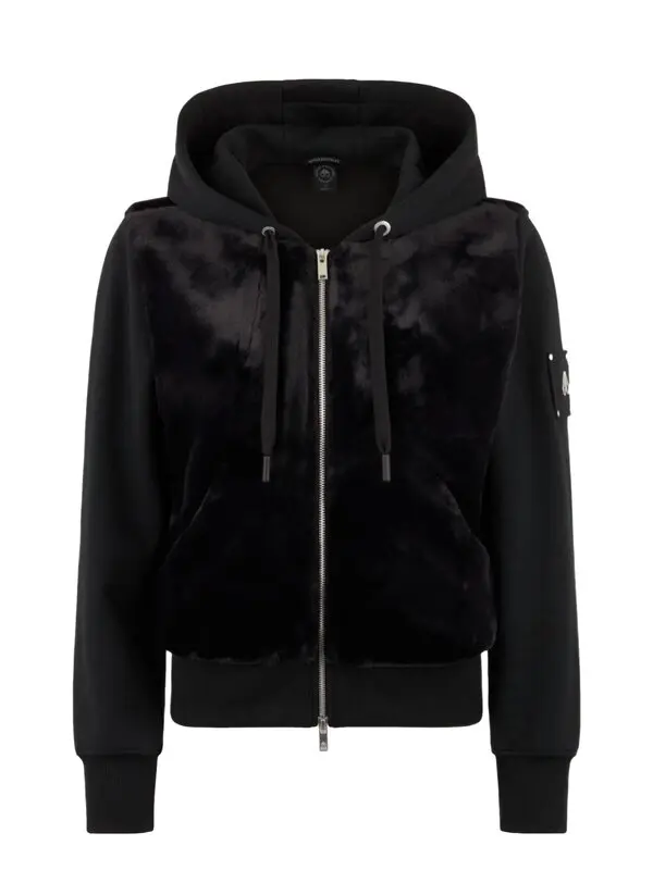Moose Knuckles Rosylyn Zip Up Hoodie - Black