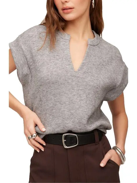 Fifteen Twenty Morgan V-neck Top - Gray