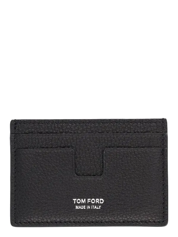 TOM FORD Portacarte Con Logo - Black