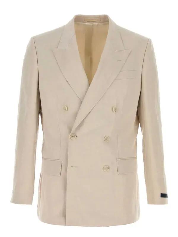 BOSS Sand Lyocell Blend Blazer - Brown