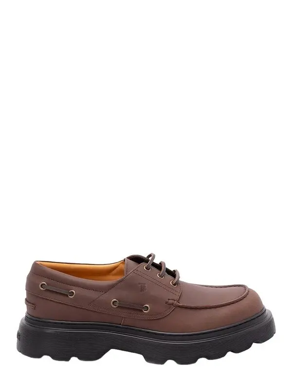 TOD'S Calf Leather Lace-up Shoes - Multicolor