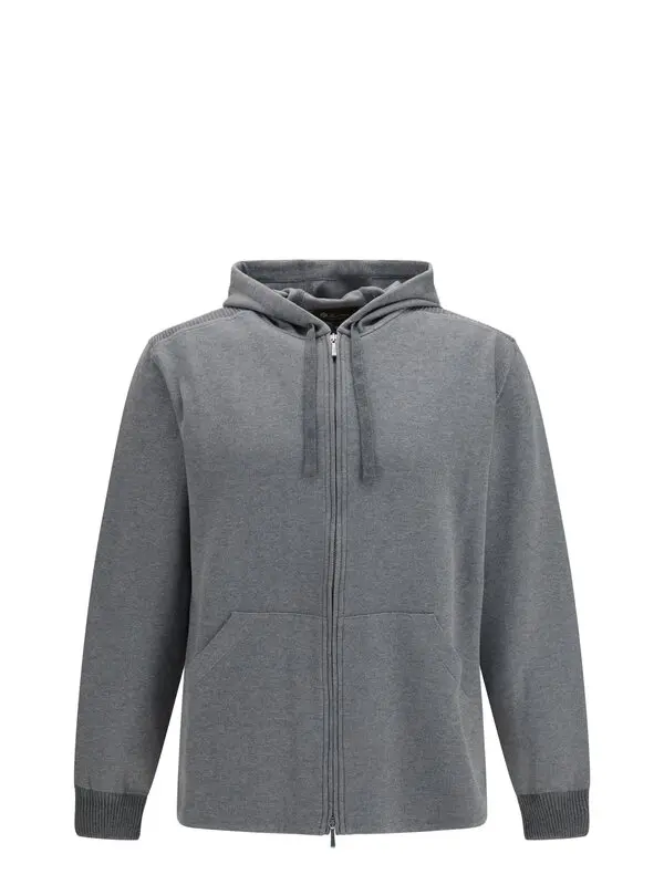 Loro Piana Whitney Hooded Sweatshirt - Grey