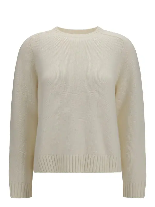 Loro Piana Parksville Cashmere Crewneck Sweater - Cream