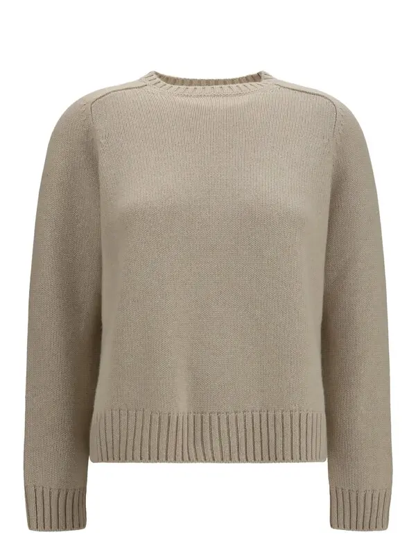 Loro Piana Parksville Cashmere Crewneck Sweater - Beige