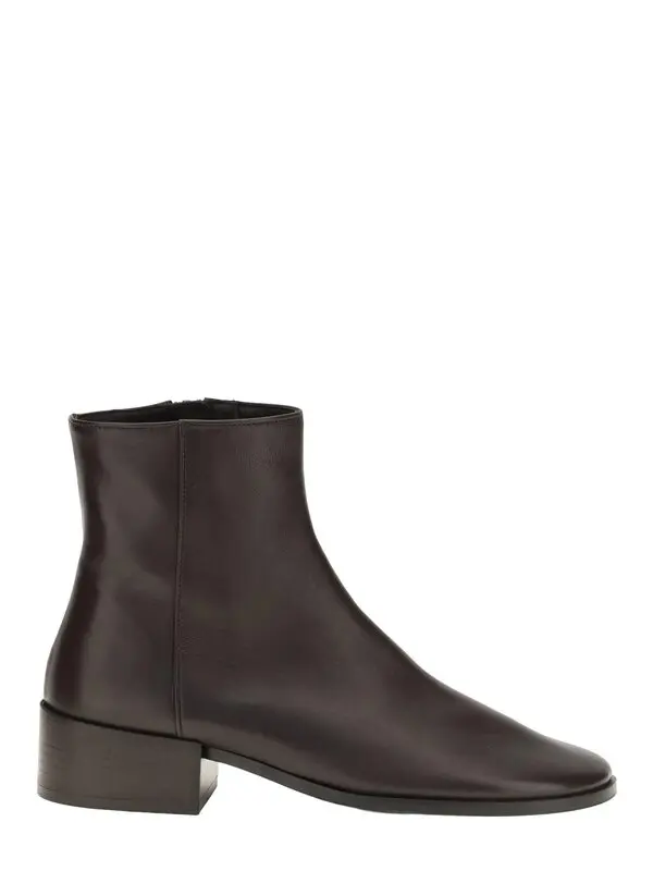 Dear Frances River Leather Ankle Boots - Brown