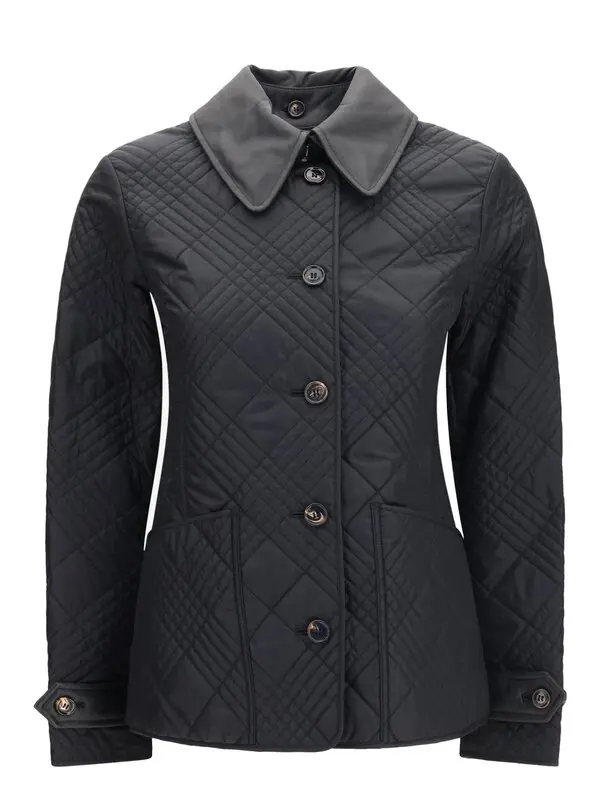 Burberry Fernleigh Quilted Nylon Jacket - Black