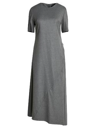 KAOS Twill Stretch Maxi Dress - Grey