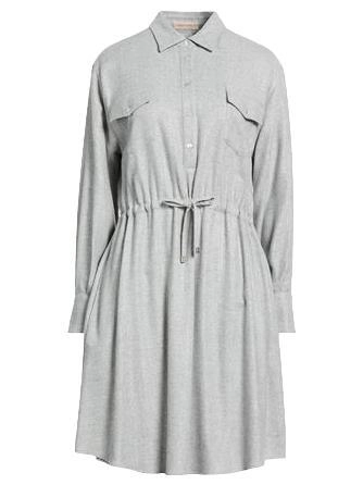 PUROTATTO Midi Shirt Dress - Grey