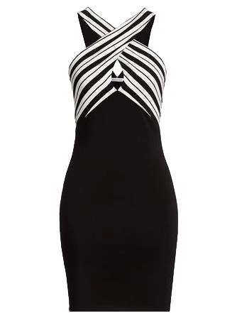 Patrizia Pepe Bodycon Mini Dress - Black