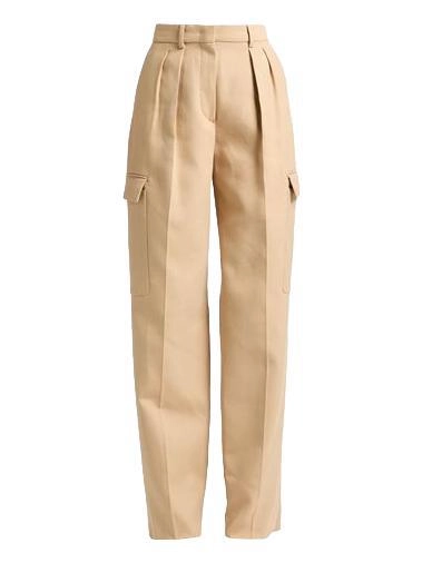 Sportmax Cotton-viscose Cargo Pants - Beige
