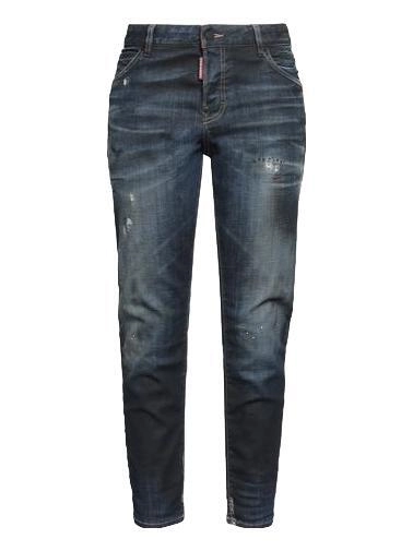 Dsquared2 Cotton Elastane Tapered Jeans - Blue