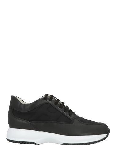 Hogan Leather And Technical Fabric Low-top Sneakers - Black