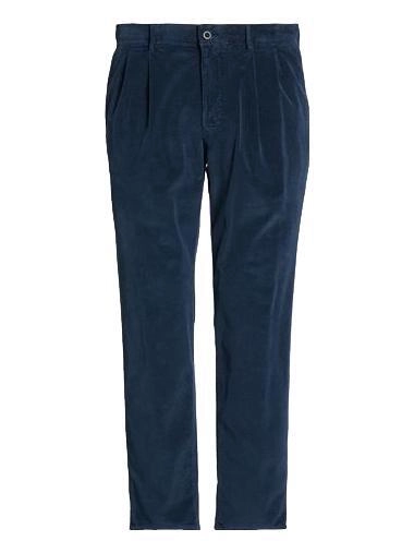 Incotex Corduroy Cotton Elastane Trousers - Navy