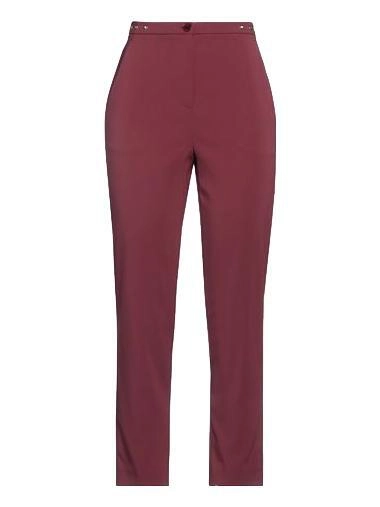 Patrizia Pepe Garnet Polyester Stretch Tapered Pants - Red
