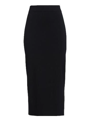 Fabiana Filippi Virgin Wool Blend Midi Skirt - Black