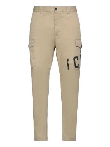 Dsquared2 Cotton Gabardine Tapered Leg Cargo Pants - Beige