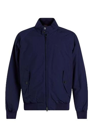 BARACUTA Cotton And Polyester Harrington Jacket - Navy