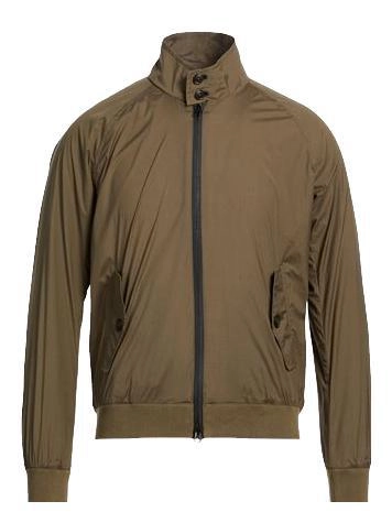 BARACUTA Harrington Jacket In Military Nylon And Polyurethane - Green