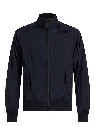 BARACUTA Harrington Jacket In Military Nylon And Polyurethane - Navy