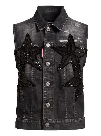 Dsquared2 Cotton And Elastane Vest - Black